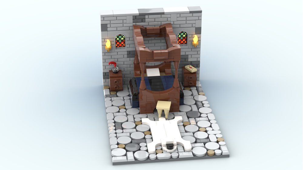 LEGO MOC Four-poster bed with Polar Bear Rug by legoalfactotum ...