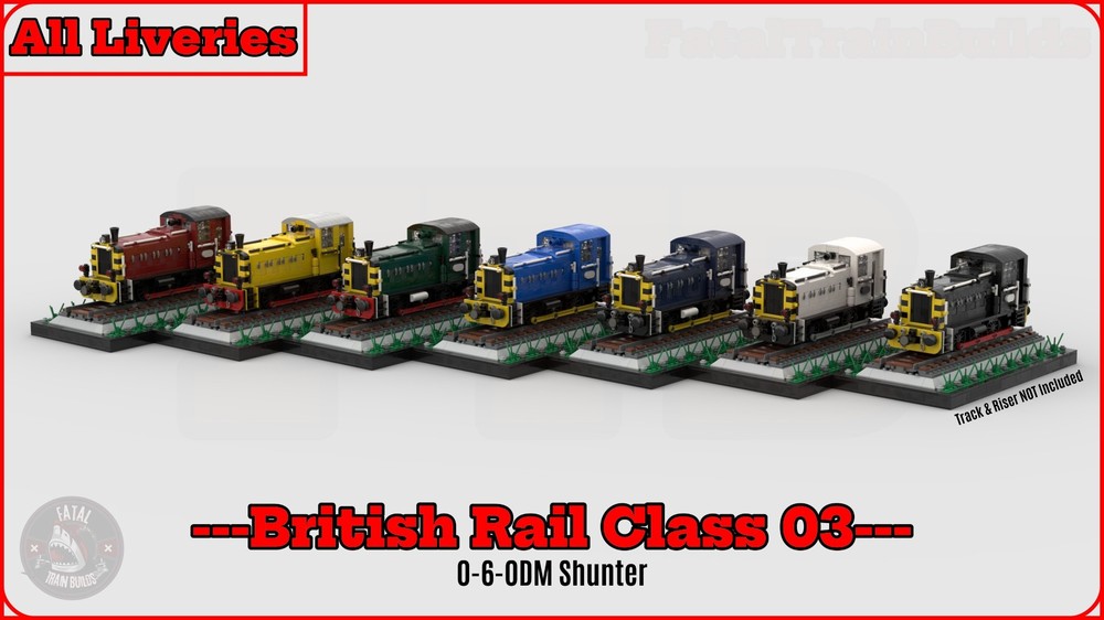 LEGO MOC (Pack) BR Class 03 0-6-0DM Shunters (8-W) by FatalTrainBuilds ...