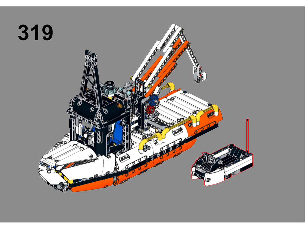LEGO MOC 42181 supply ship (8839 alt) by nofans2 | Rebrickable - Build ...