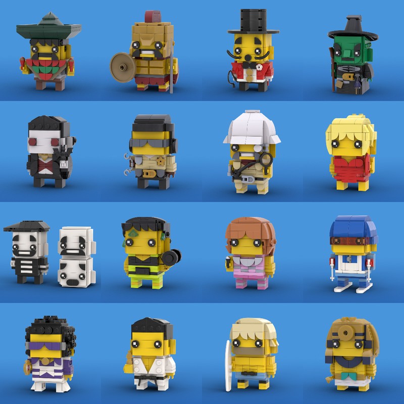 LEGO MOC CMF Series 2 BrickHeadz Bundle by SkyCaptain | Rebrickable ...