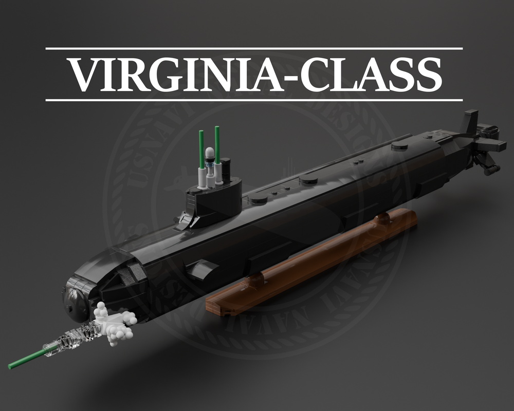 LEGO MOC Virginia-class submarine | V1 by JREYDesigns | Rebrickable ...
