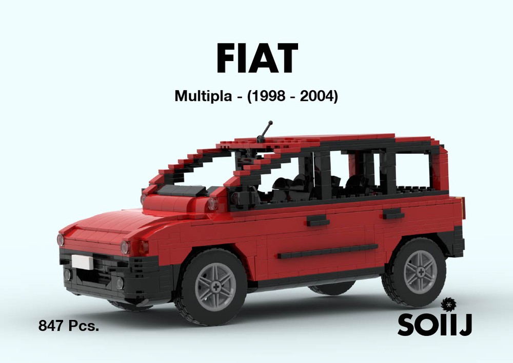 LEGO MOC Fiat Multipla - (1998-2004) by Soiij | Rebrickable - Build ...