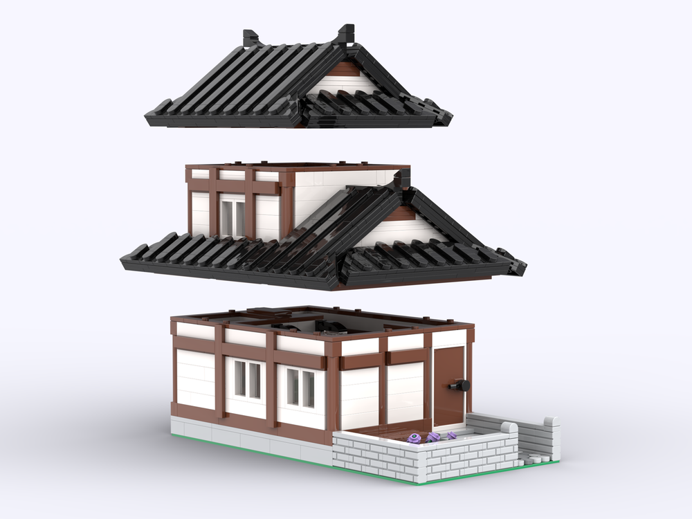 LEGO MOC Japanese-style modular house by Beracuny | Rebrickable - Build ...
