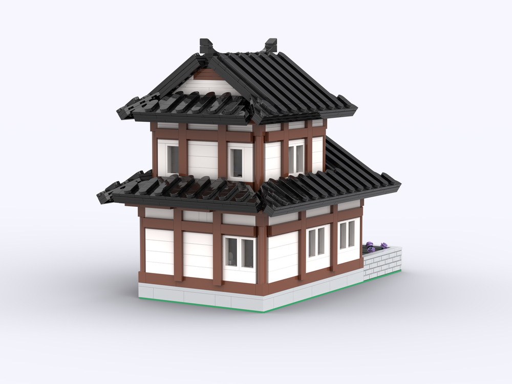 LEGO MOC Japanese-style modular house by Beracuny | Rebrickable - Build ...