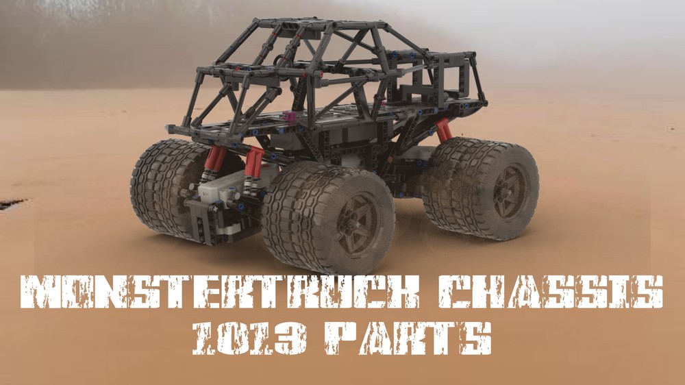 LEGO MOC Technic Monstertruck Chassis | 1013 Parts | Buwizz Powered by ...