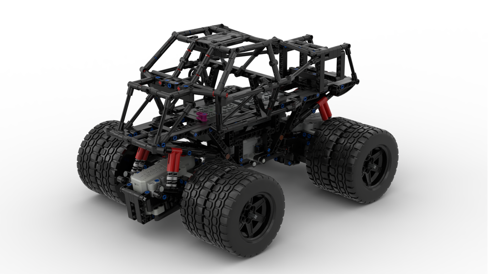 LEGO MOC Technic Monstertruck Chassis | 1013 Parts | Buwizz Powered by ...