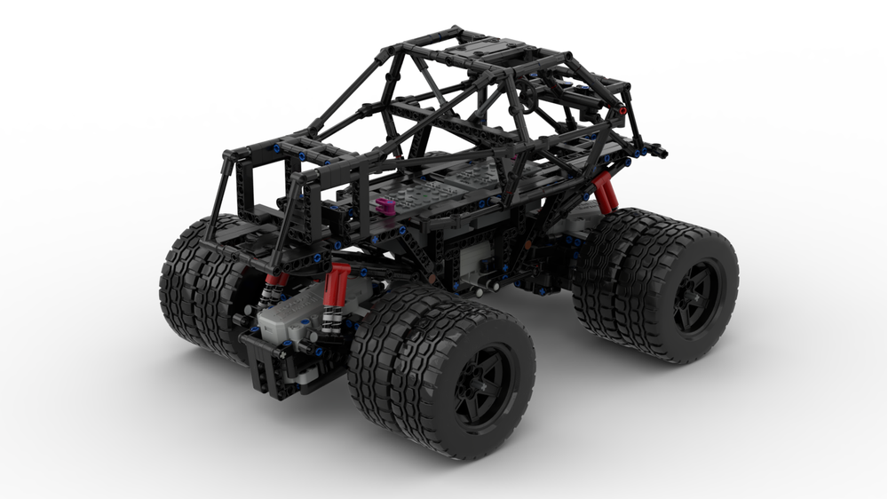 LEGO MOC Technic Monstertruck Chassis | 1013 Parts | Buwizz Powered by ...