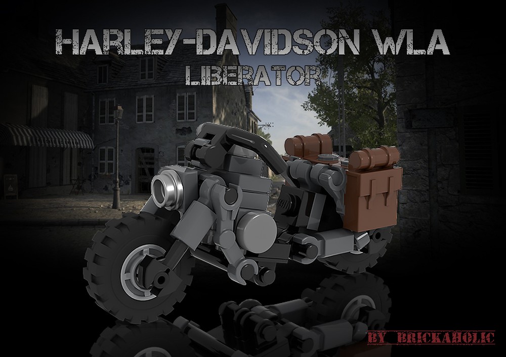 LEGO MOC Harley-Davidson WLA Liberator Motorcycle & Sidecar - WW2 North ...