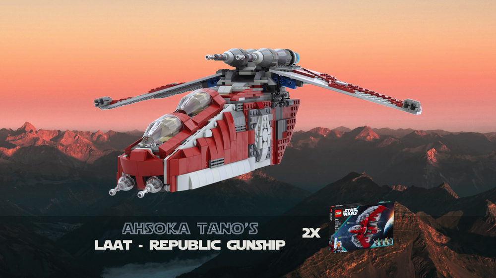 LEGO MOC Ahsoka Tano's LAAT - 2x 75362 alternative by zsoltom ...