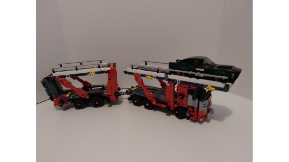 LEGO MOC Mini Car Transporter by LegoGlen | Rebrickable - Build with LEGO