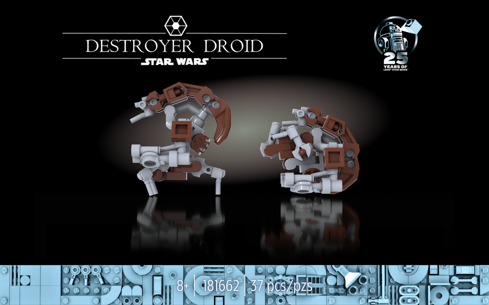 LEGO MOC Droideka V2 - Minifig Scale by MOCaBrick | Rebrickable - Build ...