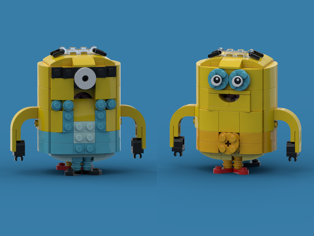 LEGO MOC 31149 Double-Sided Minion by Dafeld | Rebrickable - Build with ...