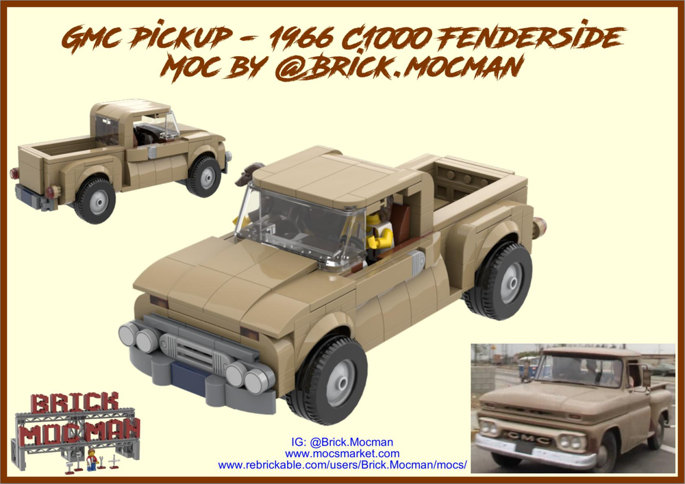 LEGO MOC GMC Pickup - 1966 C1000 Fenderside by Brick.Mocman ...