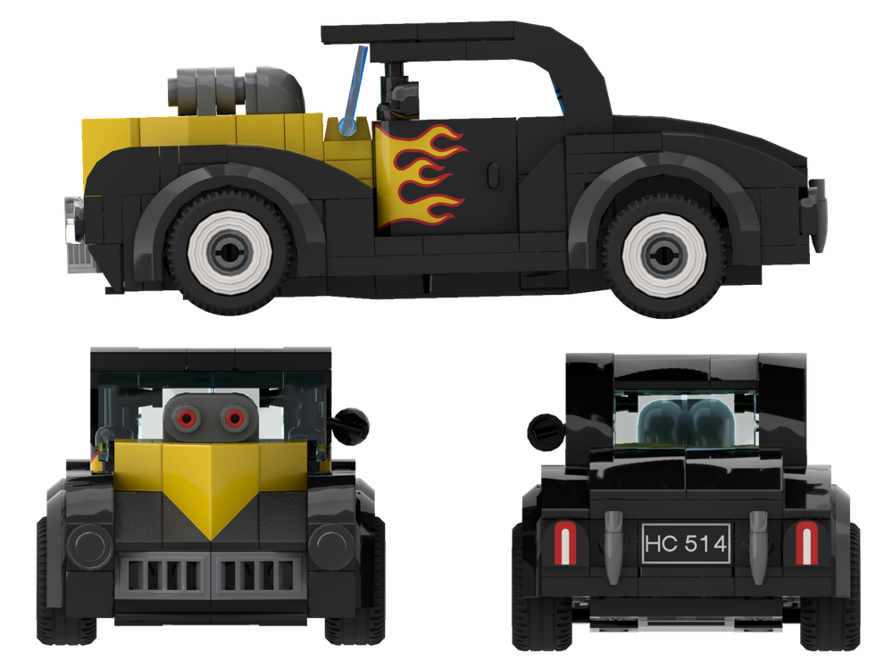 LEGO MOC Hot Rod by Dongeraldo | Rebrickable - Build with LEGO