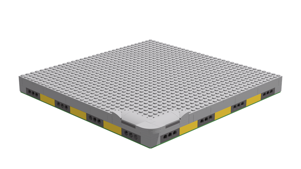 LEGO MOC MILS 32x32 City Modular Corner Base by camsbrick | Rebrickable ...