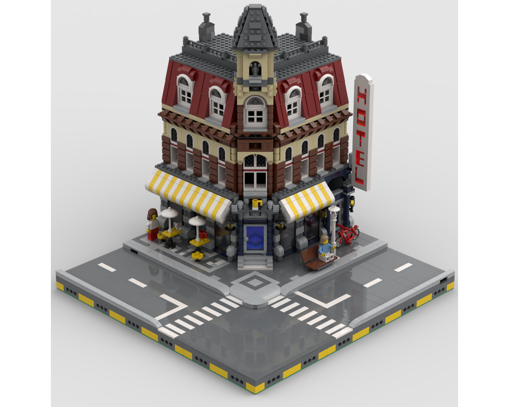 LEGO MOC MILS 32x32 City Modular Corner Base by camsbrick | Rebrickable ...