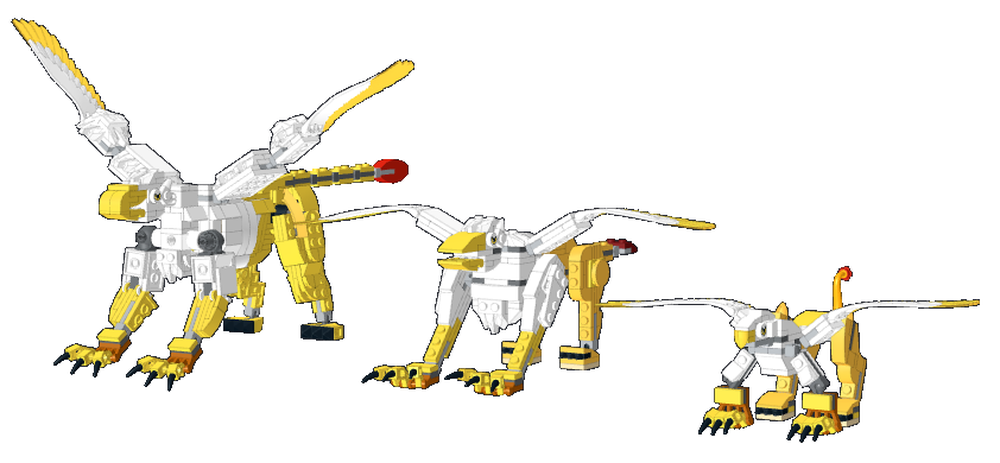 LEGO MOC Gryphon Sizes by dannoble1592 | Rebrickable - Build with LEGO