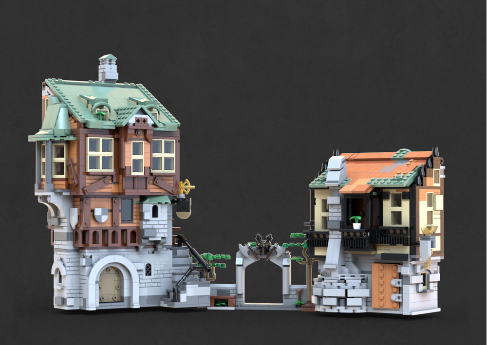 LEGO MOC Medieval Tavern by Vanestream | Rebrickable - Build with LEGO