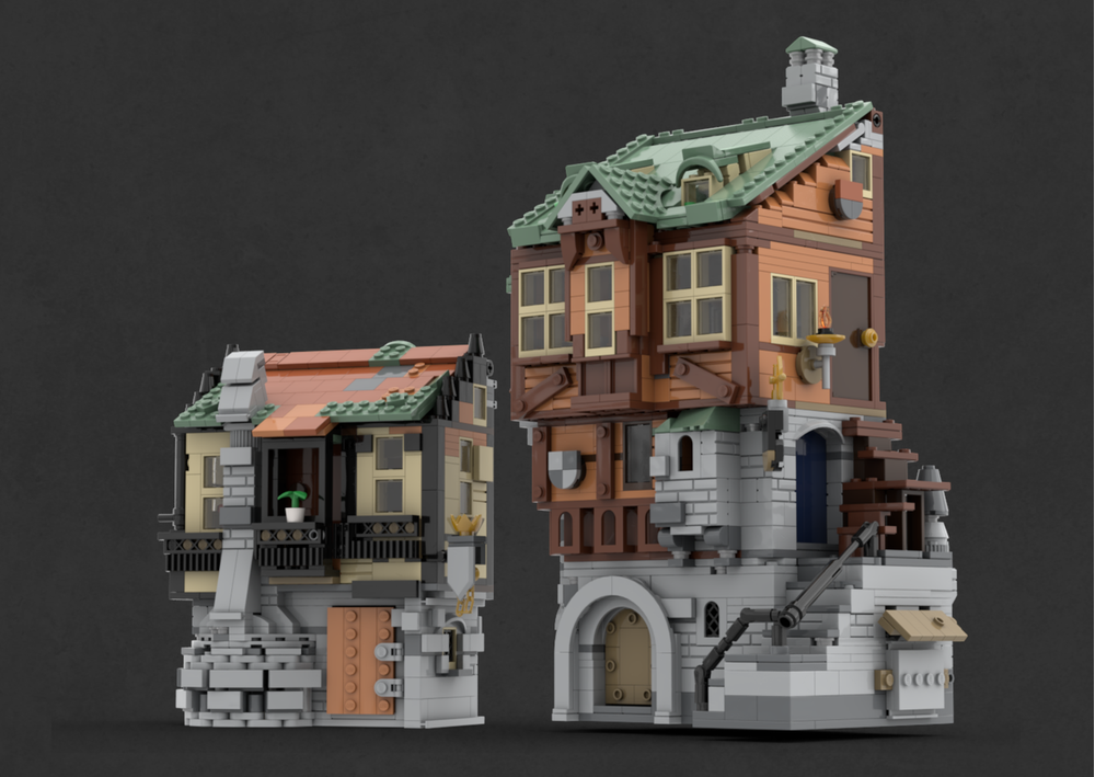 LEGO MOC Medieval Tavern by Vanestream | Rebrickable - Build with LEGO