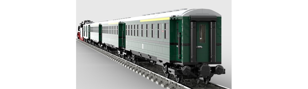 LEGO MOC MOCPACK > Steam Engine BR01 with Era III coaches by langemat ...