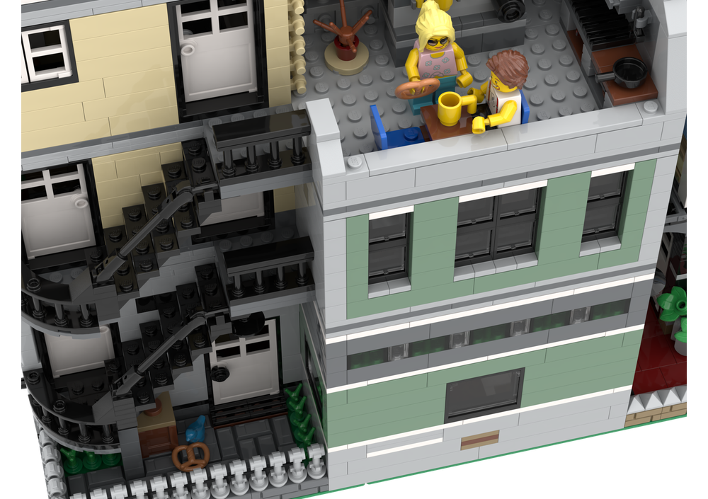LEGO MOC Backyard Bagels - Backyard MOC for set #10255 "Assembly Square ...