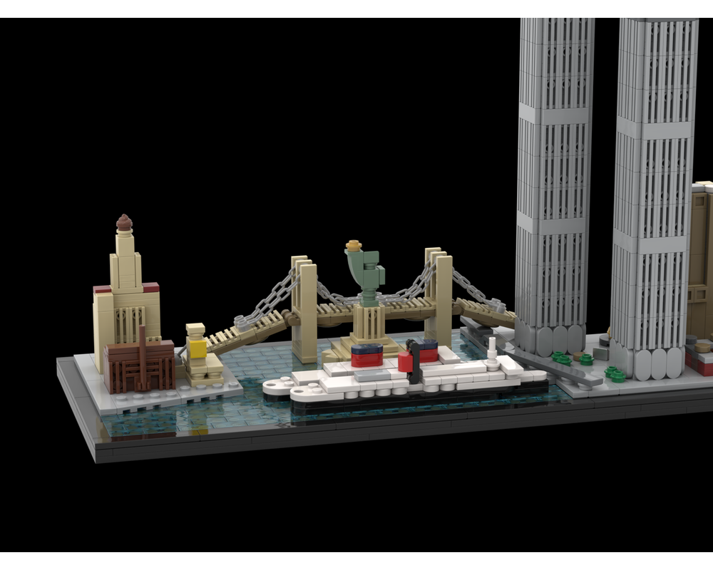 LEGO MOC New York City Skyline 1970's by Taters | Rebrickable - Build ...