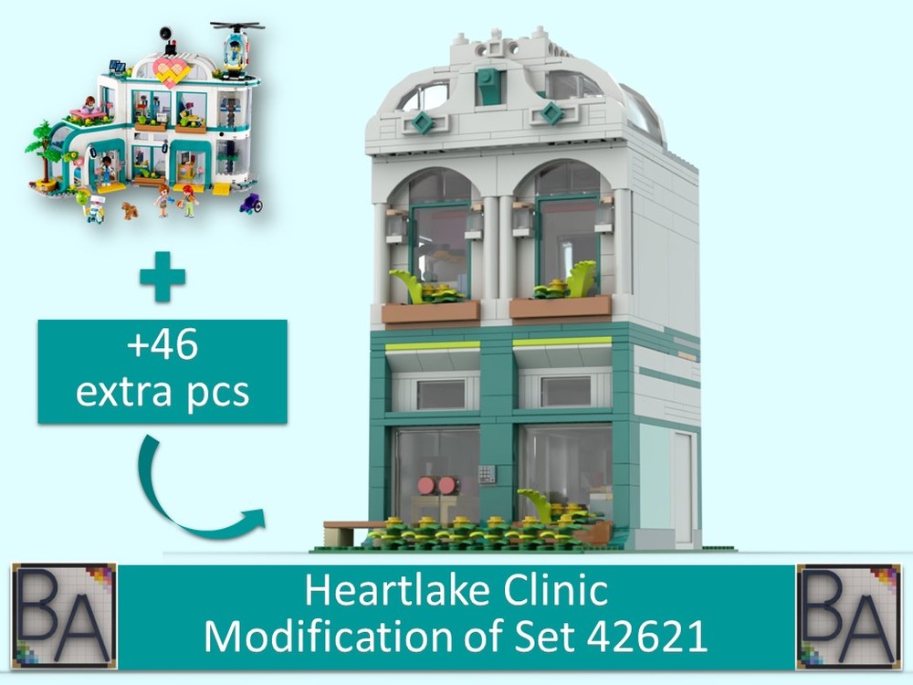 LEGO MOC Heartlake Clinic - Modification of Set 42621 by Brick Artisan ...