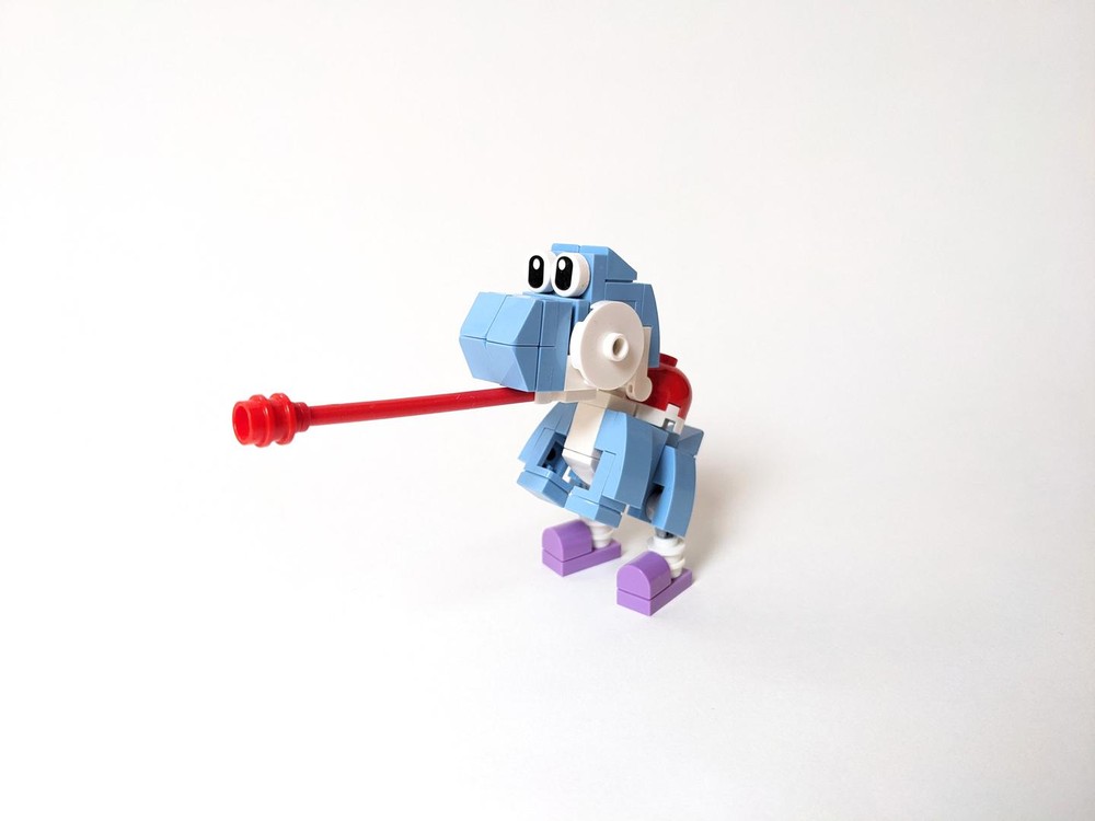 LEGO MOC Light blue Yoshi by akibricks | Rebrickable - Build with LEGO