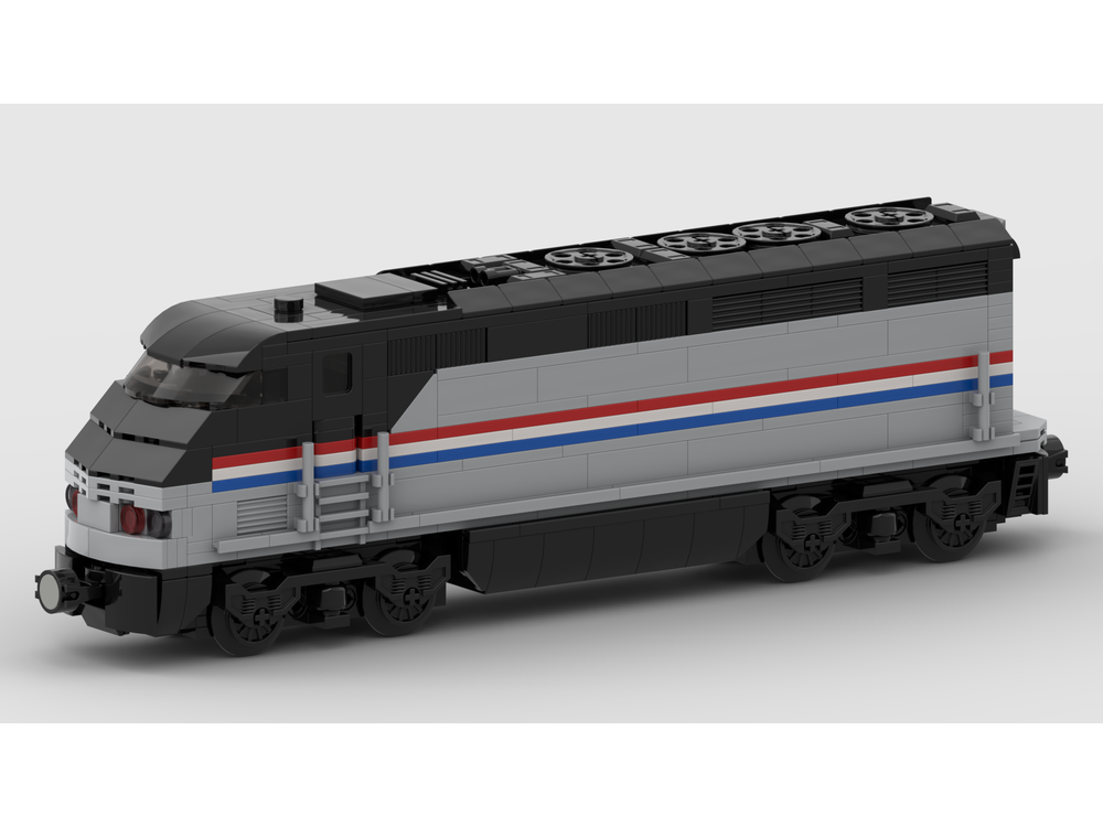 LEGO MOC-181893 Amtrak EMD F59PHI by BuMu | Rebrickable - Build with LEGO