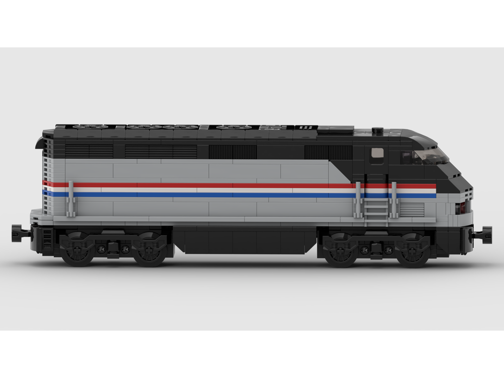 LEGO MOC Amtrak EMD F59PHI by BuMu | Rebrickable - Build with LEGO LEGO MOC Amtrak EMD F59PHI by BuMu | Rebrickable - Build with LEGO