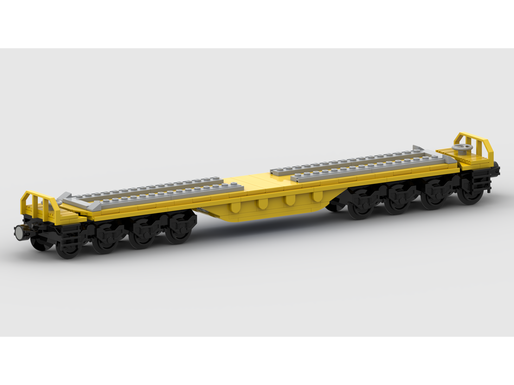 LEGO MOC US Heavy Duty Flat Car by BuMu | Rebrickable - Build with LEGO