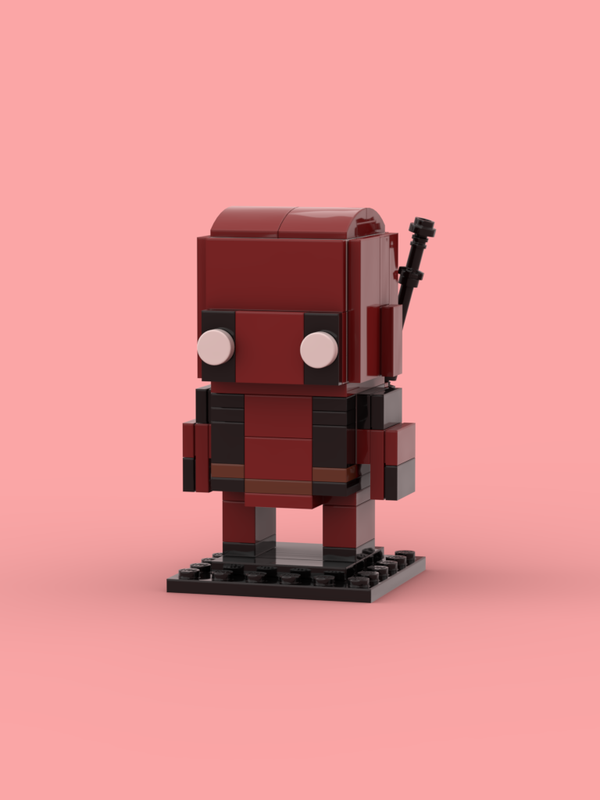 LEGO MOC Deadpool Brickhead by Brick.Splosion | Rebrickable - Build ...