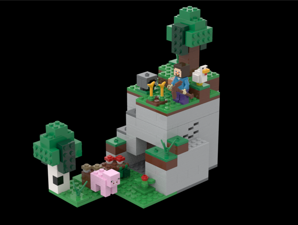 LEGO MOC The Forest Cave by ConsiderANapkin | Rebrickable - Build with LEGO