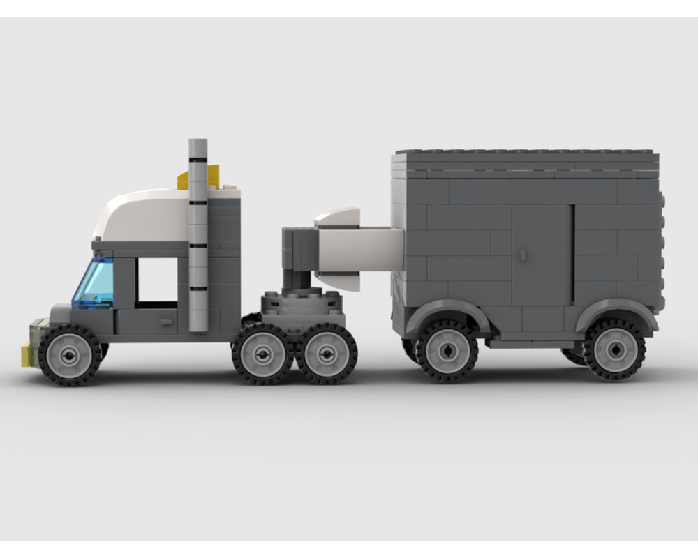 LEGO MOC Tractor Trailer by Kid Stripes | Rebrickable - Build with LEGO