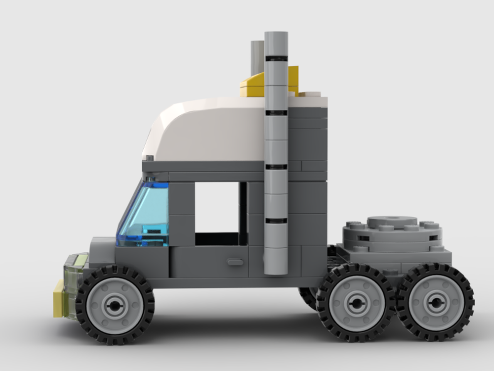 LEGO MOC Tractor Trailer by Kid Stripes | Rebrickable - Build with LEGO
