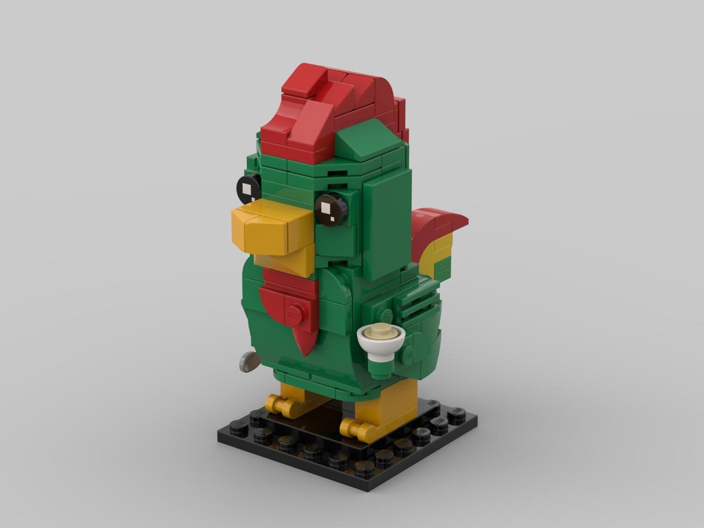 LEGO MOC Cornelius Rooster Brickheadz (Corn Flakes) by Penguins and ...