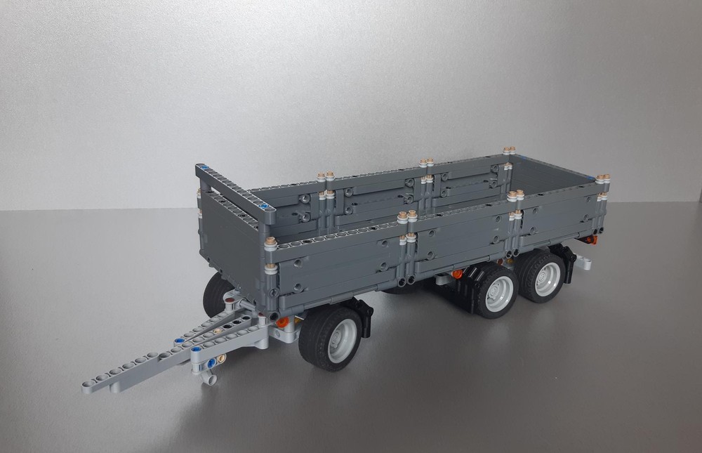 LEGO MOC Three axle flatbed full trailer by Bortnick | Rebrickable ...