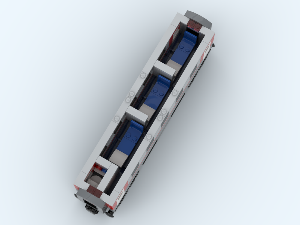 LEGO MOC Passenger Train RZD by pink0d | Rebrickable - Build with LEGO