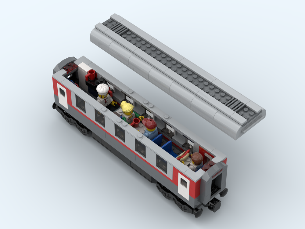 LEGO MOC-181941 Passenger Train RZD by pink0d | Rebrickable - Build ...