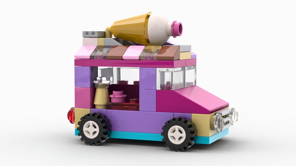 LEGO MOC 10715 Ice cream van by Lenarex | Rebrickable - Build with LEGO