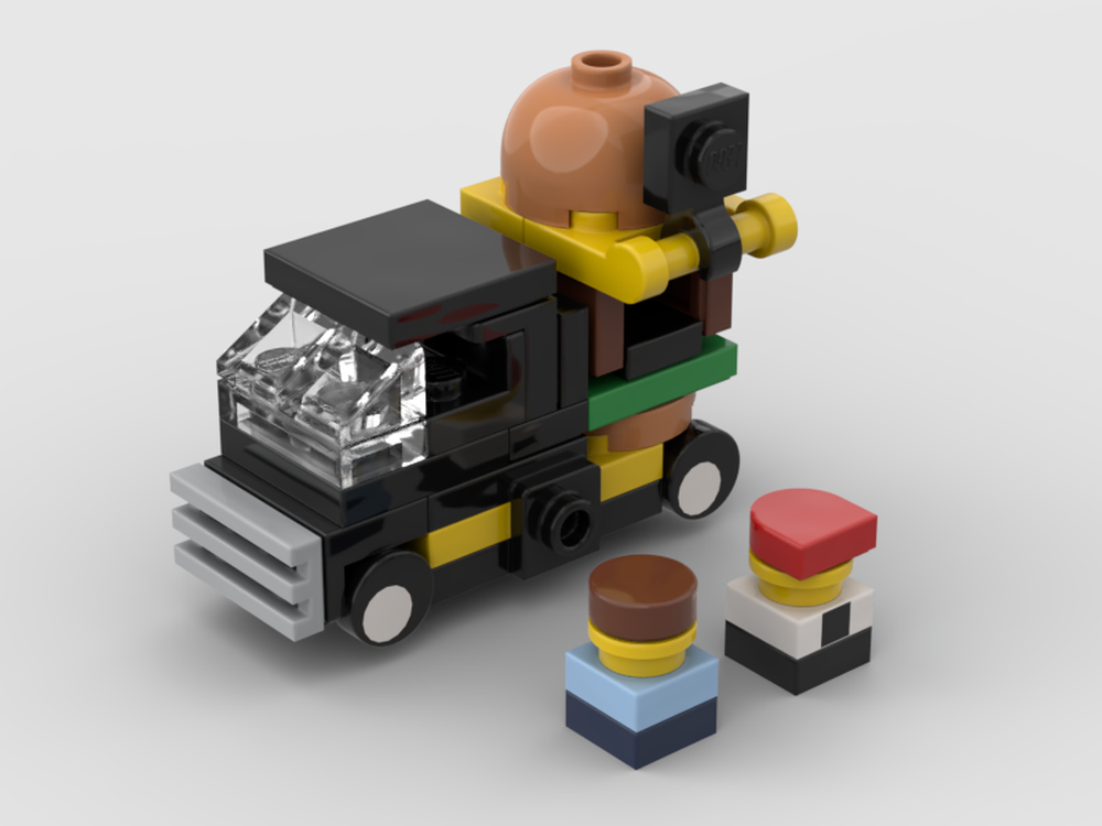LEGO MOC Micro Burger Truck by Deadlywere | Rebrickable - Build with LEGO