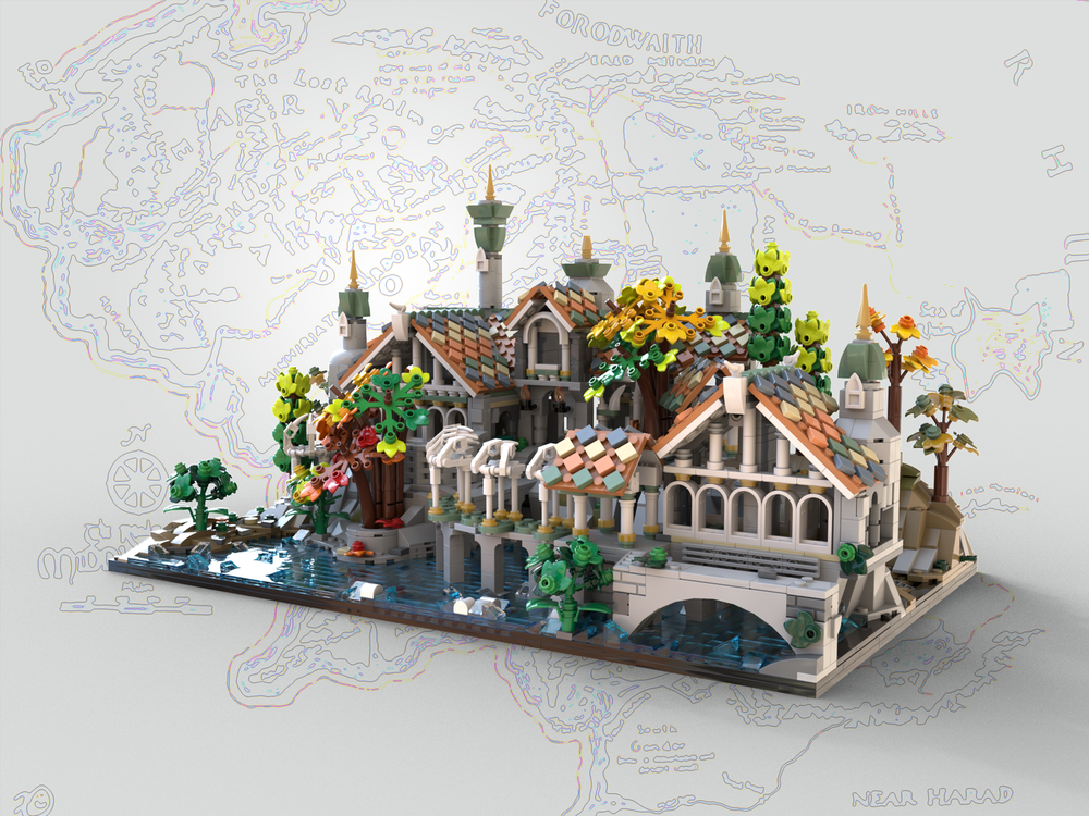 LEGO MOC Rivendell Mini by Fanpeixi | Rebrickable - Build with LEGO