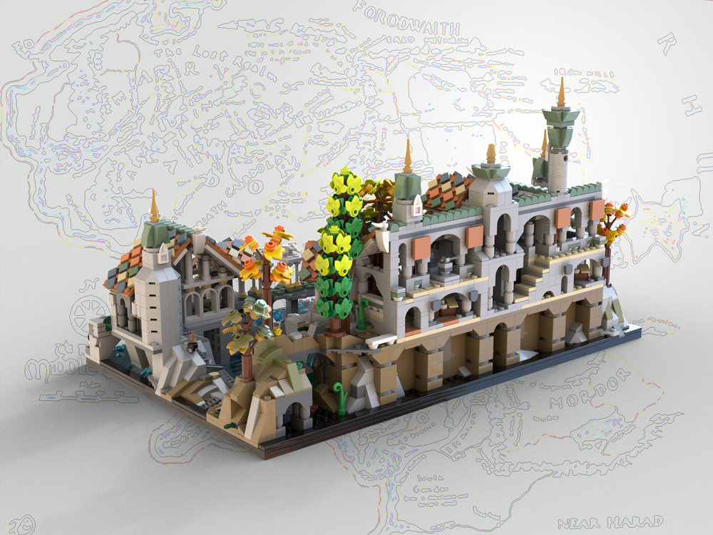 LEGO MOC Rivendell Mini by Fanpeixi | Rebrickable - Build with LEGO