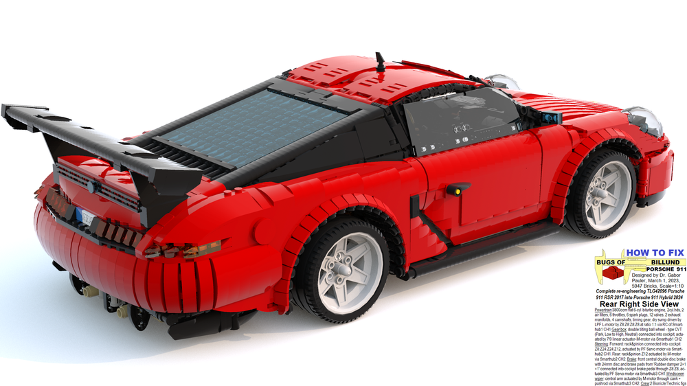 Lego Moc Porsche 911 Hybrid By Gjpauler Rebrickable Build With Lego