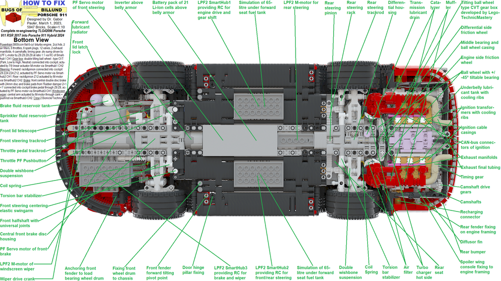 Lego Moc Porsche 911 Hybrid By Gjpauler Rebrickable Build With Lego