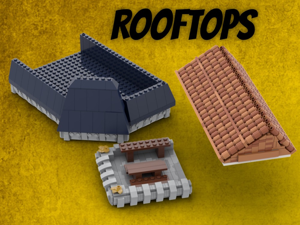 LEGO MOC-182102 House Rooftops by Brickboy_YT | Rebrickable - Build ...