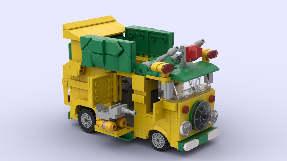 LEGO MOC Turtle Party Van by leo_chan | Rebrickable - Build with LEGO