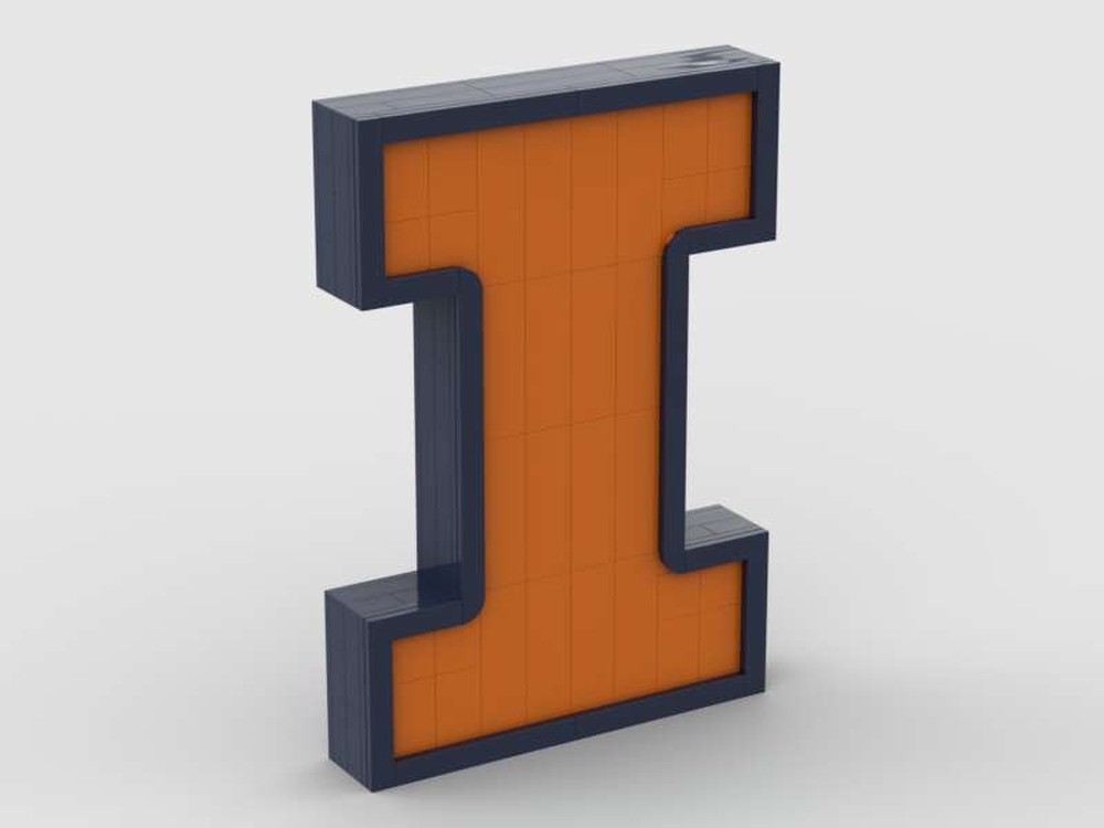 LEGO MOC Fighting Illini 3D by ej76az | Rebrickable - Build with LEGO
