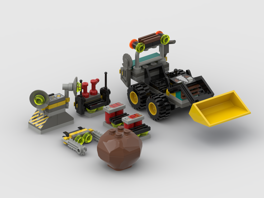 LEGO MOC Rock Raiders: Mini Loader-Dozer by Col_Oneill | Rebrickable ...