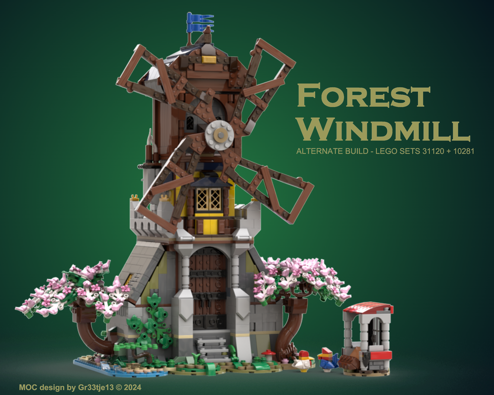 LEGO MOC Forest Windmill by Gr33tje13 | Rebrickable - Build with LEGO